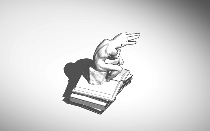 3D design The Okay Thinker - Tinkercad