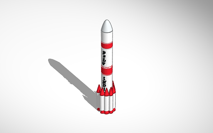 3D design pro - 101 pslv(Polar satellite launch vehicle) - Tinkercad