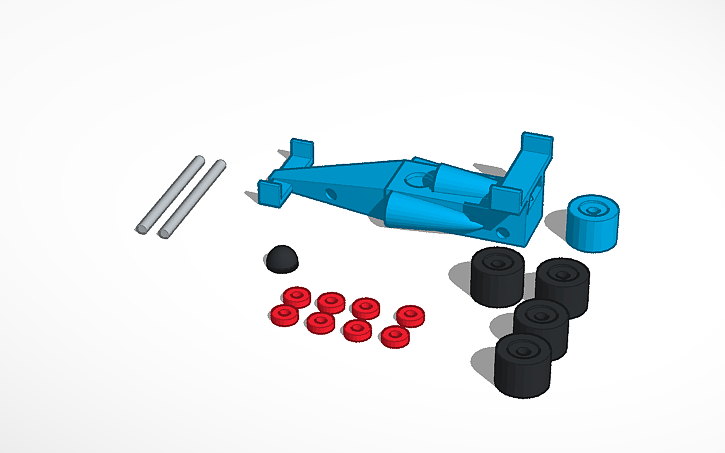3D design F1 race car - Tinkercad