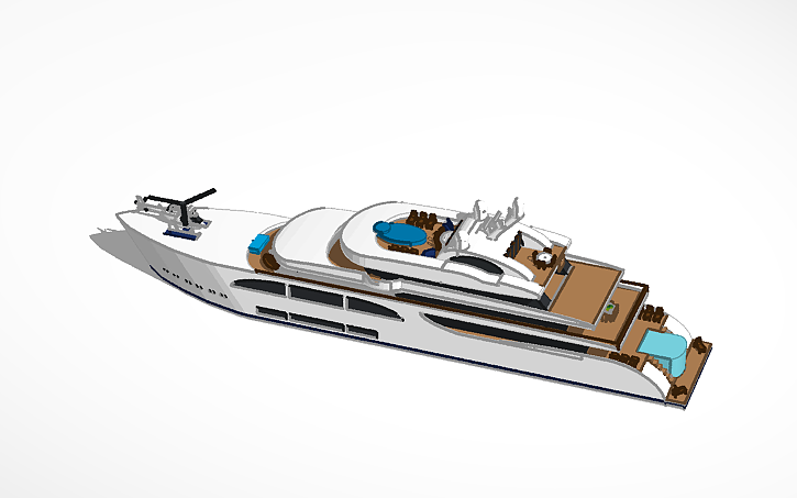3D design Cruise Ship - Tinkercad