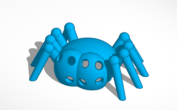 3D design Wireless LED Spider Mk 2 - Tinkercad