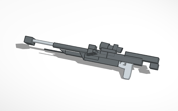 3D design Gundam Dynames's Beam Sniper Rifle - Tinkercad