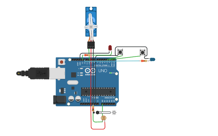 Circuit design Two interrupt buttons, two functions - Tinkercad Circuit design Two interrupt buttons, two functions - Tinkercad