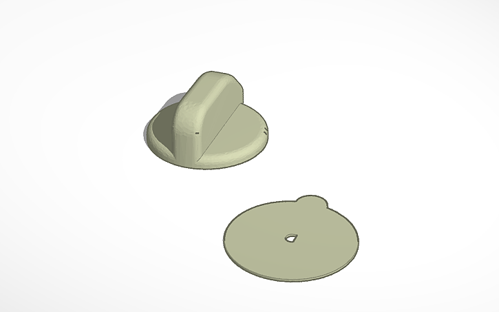 3D design modify oven knob stl file - Tinkercad