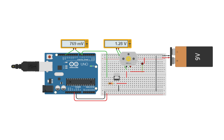 Circuit design PWM 4- TRANSISTOR | Tinkercad
