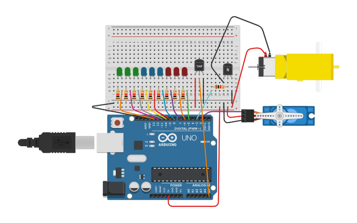 Circuit design EXAMEN EJERCICIO 2 - Tinkercad