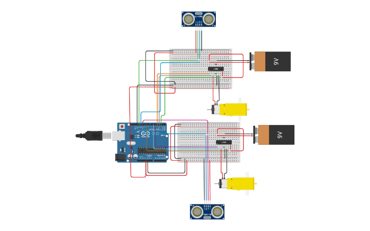 Circuit design Examen 2 motor - Tinkercad