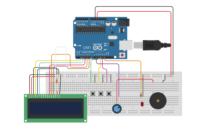 Circuit design caixinha de música - Tinkercad