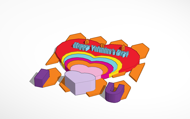3D design #tinkercadmixtape Happy Valentine's Day! | Tinkercad