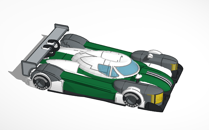 3D design Le Mans prototype car - Tinkercad