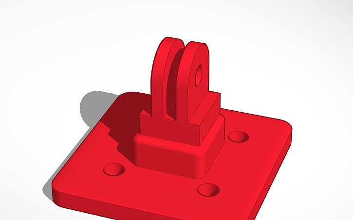 3D design Snapmaker GoPro Mount 2Prong | Tinkercad