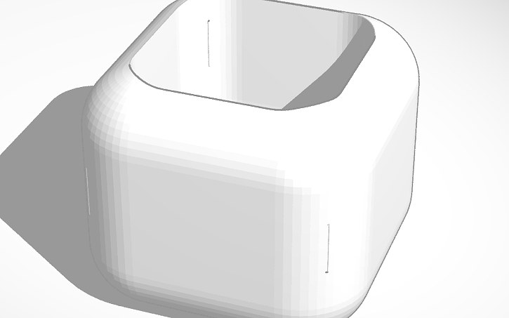 3D design flower pot - Tinkercad