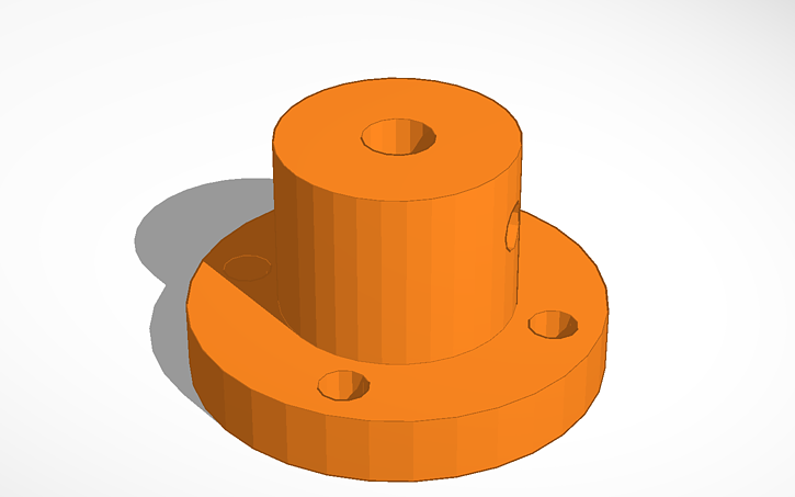 3D design 5mm shaft Motor Mount Hub | Tinkercad