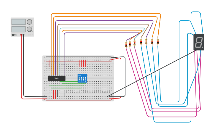 Circuit Design Bcd To 7 Segment Tinkercad