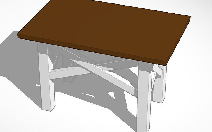 3D design Table - Tinkercad