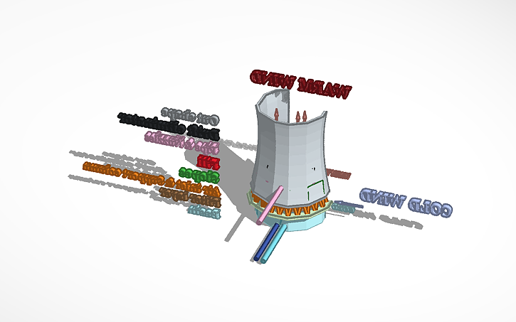 3D design Cooling Tower - Tinkercad