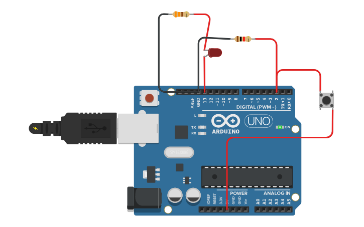 Circuit design Estructura de decisión simple | Tinkercad