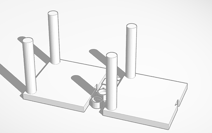 3D design Rolling filament rack - Tinkercad