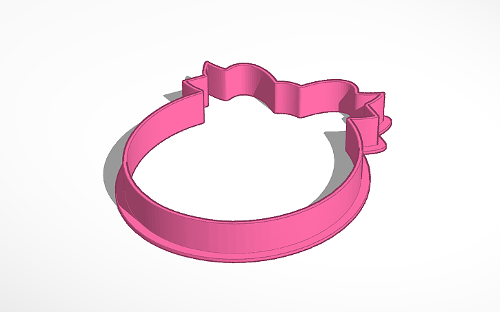 3D design Bib Cookie Cutter - Tinkercad