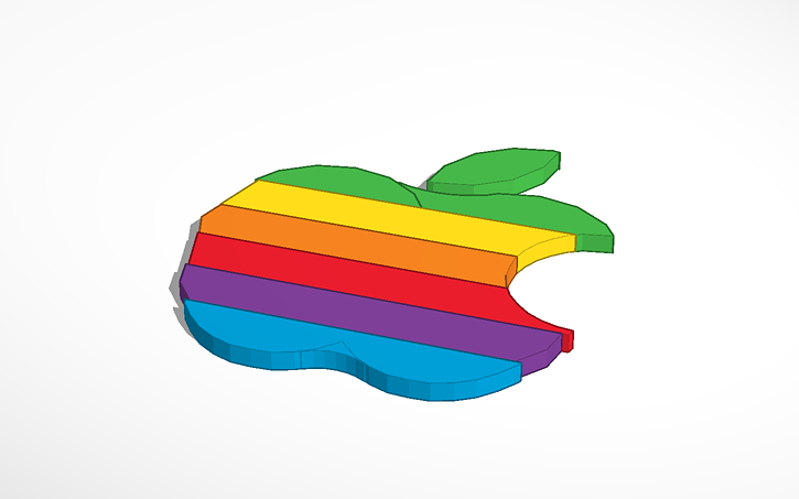 3D design Final Apple Logo 1/4" Thick | Tinkercad