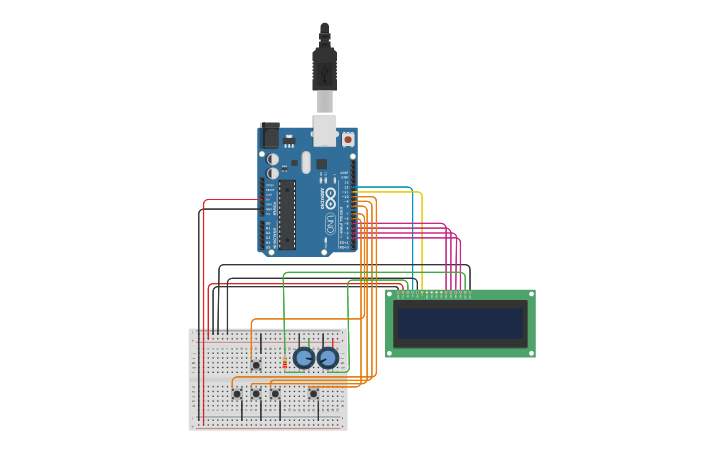 Circuit Design Arduino Lcd For Minimal Drumkitsolved Lcd Problem Tinkercad 