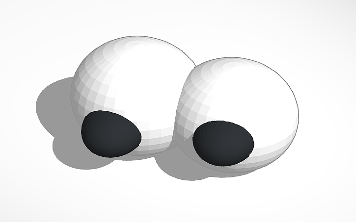 3D design googly eyes - Tinkercad