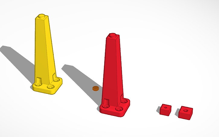 3D design West Elm 'Auburn Chair' replacement leg - Tinkercad