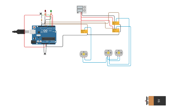 Circuit design Robot Avec 3 fils - Tinkercad