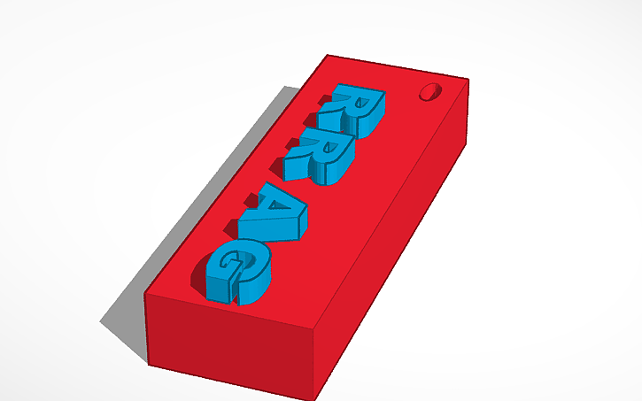 3D design RockelleR722 Keyring | Tinkercad