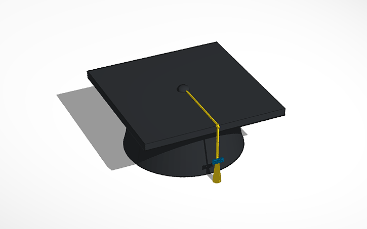 3d Design Graduation Cap Template Tinkercad