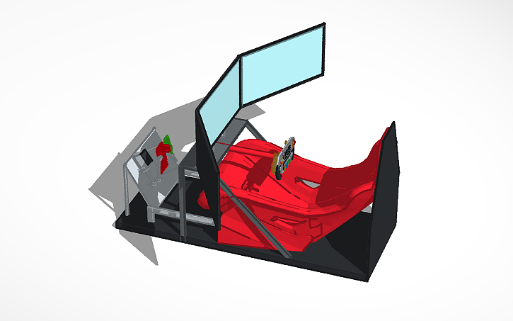 3D design F1 Simulator Cockpit - Tinkercad