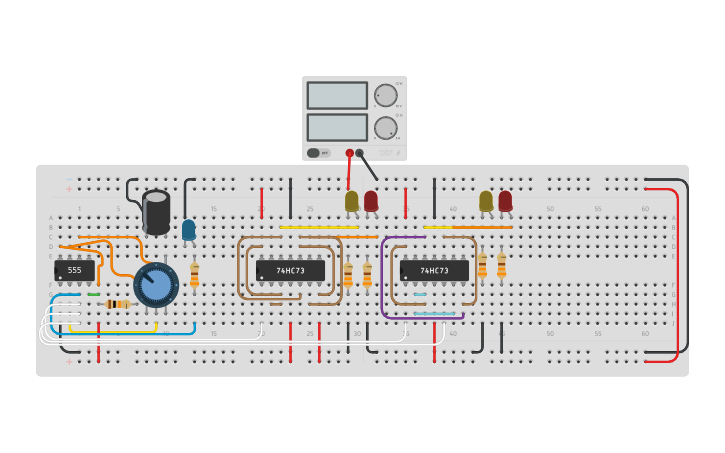 Circuit Design Flip Flop Asynchronous And Synchronous 2 Bits Tinkercad 1846