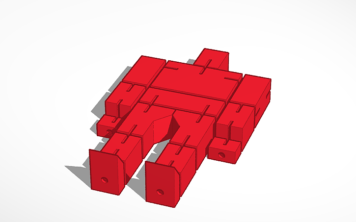 3D design CubeBot 魔方机器人 - Tinkercad