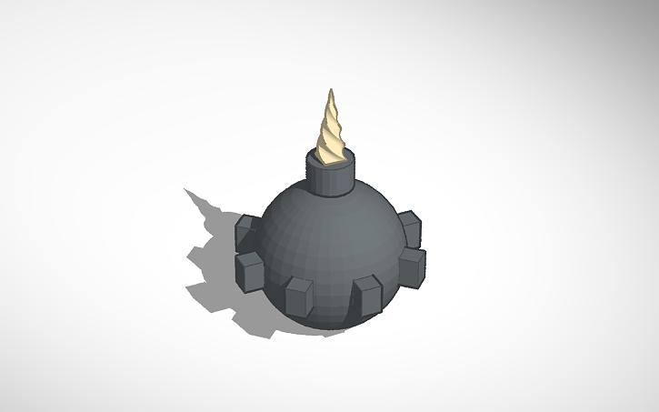 3D design Bomb - Tinkercad