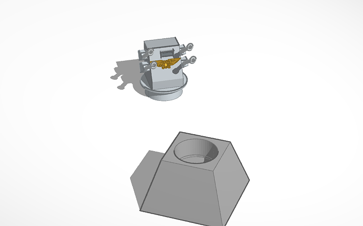 3D design warhammer flack turret - Tinkercad