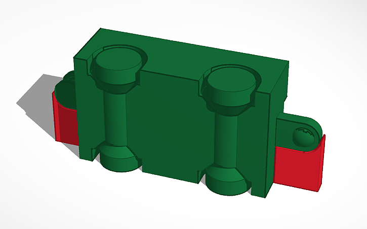 3D design print in place Train automobile cart toy - Tinkercad