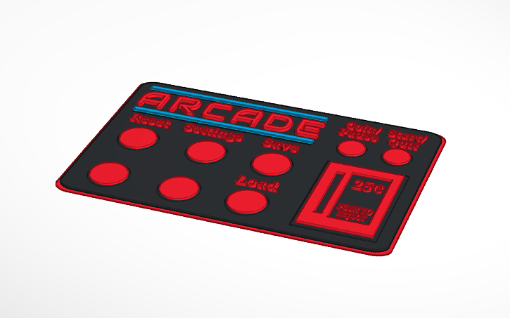 3D design Arcade Panel | Tinkercad