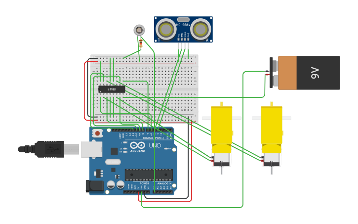 Circuit design Sirkuit Sumo | Tinkercad