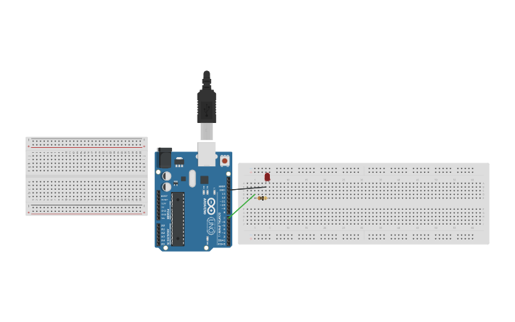 Circuit design Blink LED - Tinkercad