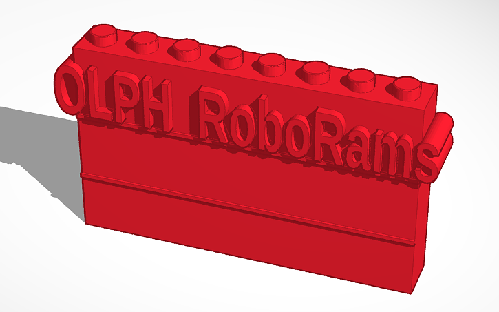 3D design Lego Name Plate Template Fits brother lablemaker | Tinkercad