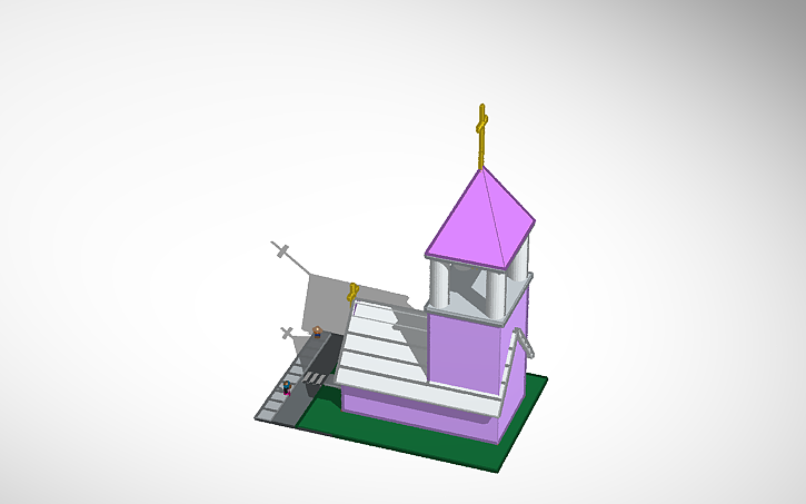 3D design TinkerVille Church! | Tinkercad