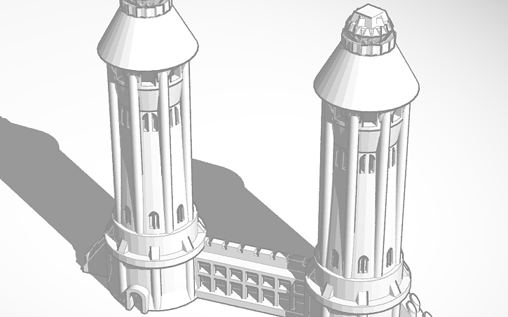 3D design gothic towers | Tinkercad