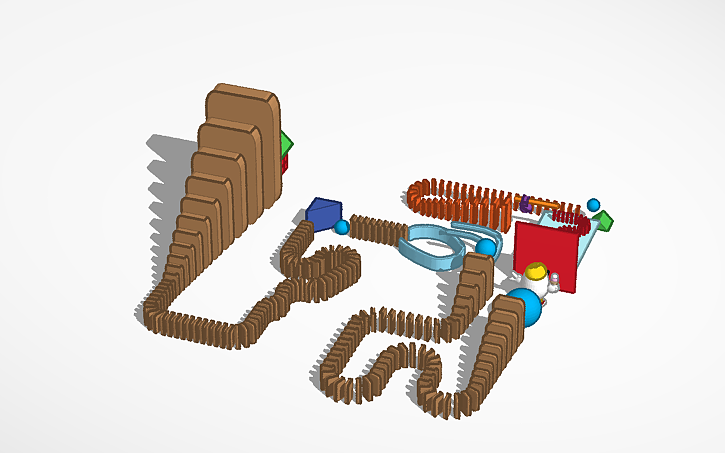 3D design sim lab dominos - Tinkercad