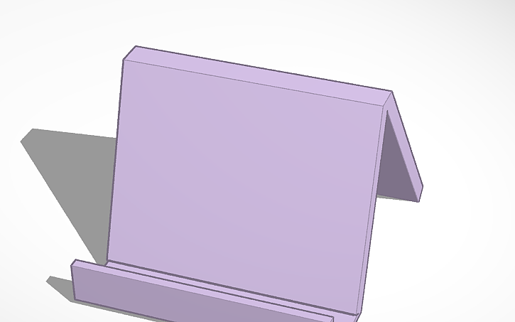 3D design Phone holder - Tinkercad