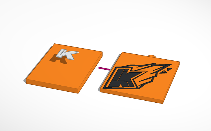 3D design Kwebbelkop Logo | Tinkercad