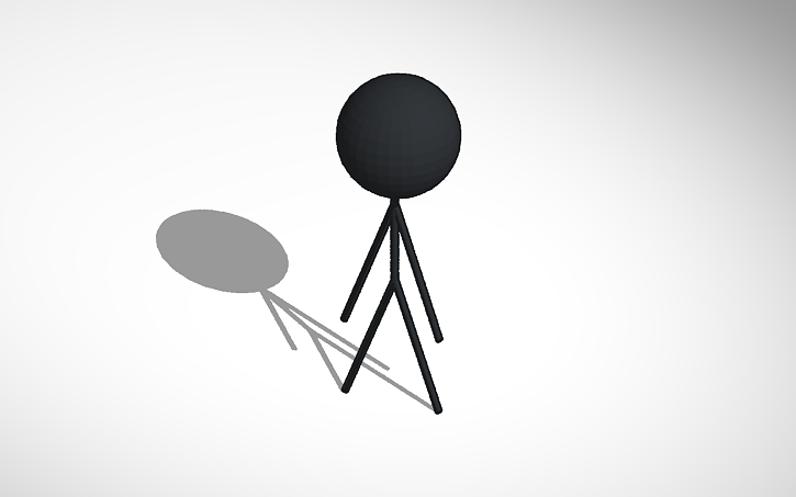 3D design Stick Figure - Tinkercad