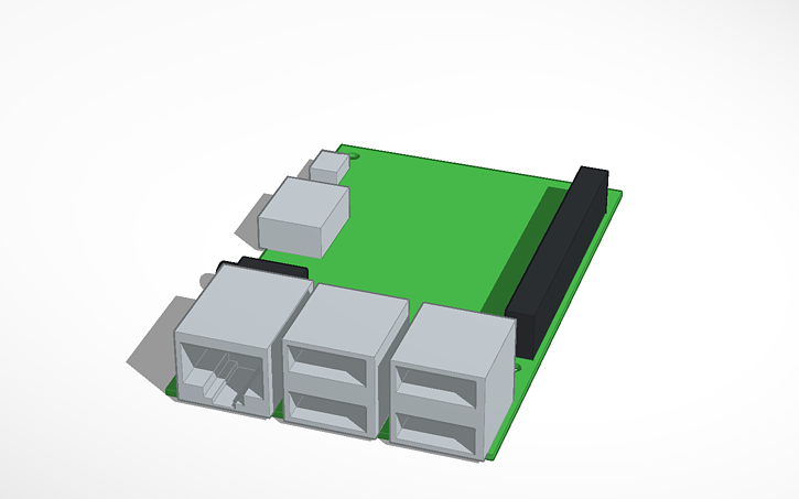 3D design Raspberry Pi 2 | Tinkercad