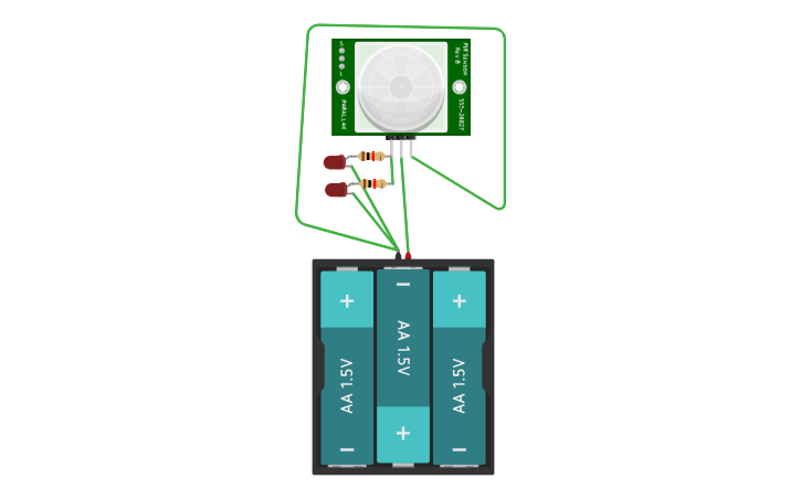 Circuit design Sensör - Tinkercad