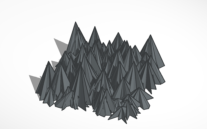 3D design rock mountain | Tinkercad