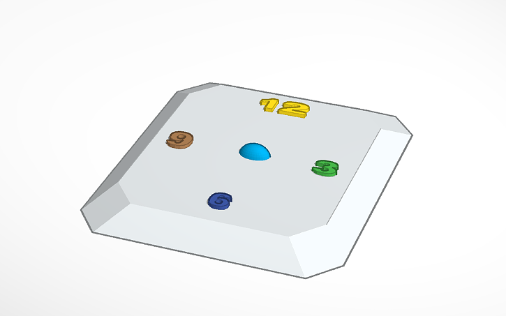 3D design clock | Tinkercad